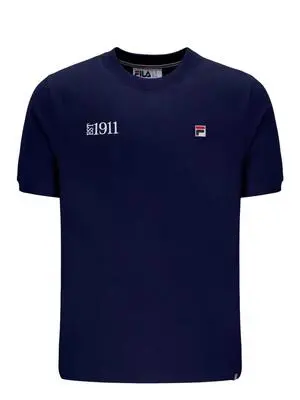 FILA Silvio Logo-patch T-shirt - Blue