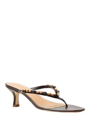 Staud Freja Heeled Sandals - Brown