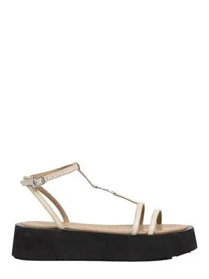 Patrizia Pepe Platform Sandals - Neutrals