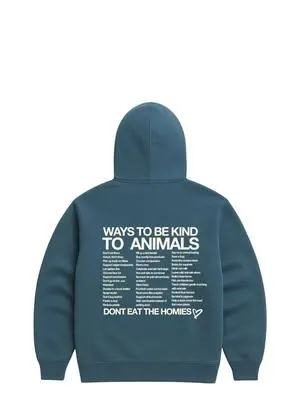 DONT EAT THE HOMIES Ways To Be Kind To Animals Hoodie - Black