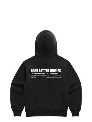 DONT EAT THE HOMIES Department Of Humanity Hoodie - Black