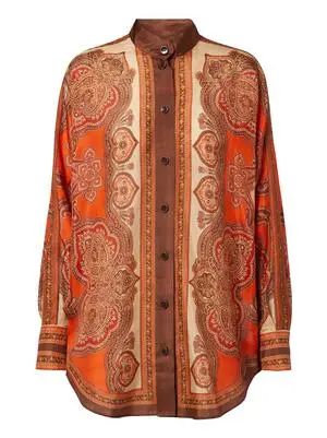 Zimmermann Mahon Paisley Silk Shirt - Multicoloured