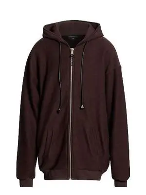 TAKESHY KUROSAWA French Terry Zip-up Hoodie - Brown