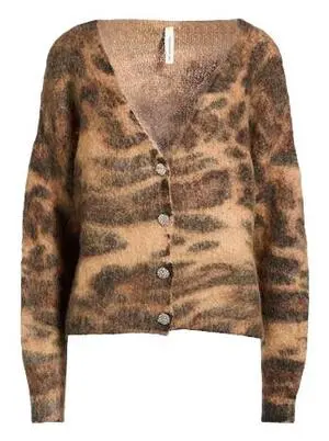 TENSIONE IN Tensione In Leopard Print Cardigan