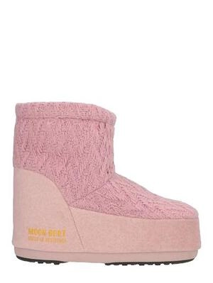 Moon Boot Ankle Boots Textile Fibers - Pink
