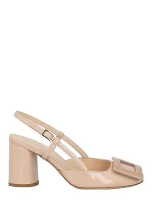 BALDININI Patent Leather Slingback Pumps - Blush