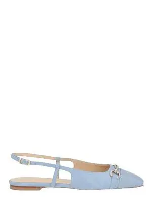 BALDININI Leather Ballet Flats - Light Blue