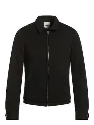 Sandro Wool And Polyamide Jacket - Black