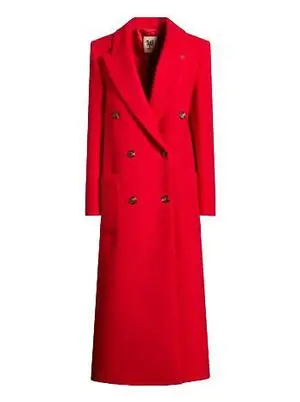 ANIYE BY Double-breasted Felt Coat - Red