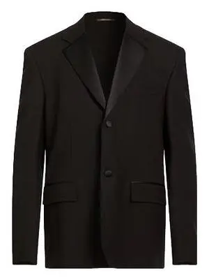 Canali Blazer Size Wool - Black