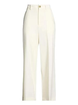 P.a.r.o.s.h P.A.R.O.S.H. Midnight Virgin Wool Stretch Wide-Leg Pants White