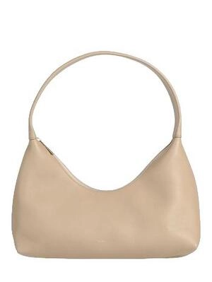 MANSUR GAVRIEL MANSUR GAVRIEL Candy Baguette Hobo Bag In Taupe Pebbled Leather Grey