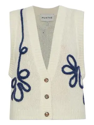 MUNTHE MUNTHE Nowland Vest With Floral Motif