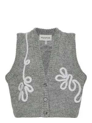 Munthe Nowland Knit Vest - Grey