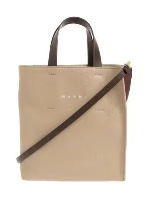 Marni Museo Mini Top Handle Bag - Beige