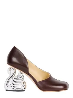 A.W.A.K.E. Mode Vesper Shoes With Swan Heel - Multi
