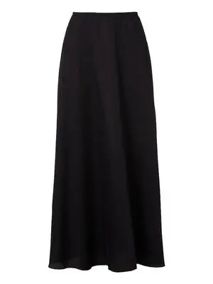 LESET Yoko Cotton Maxi Skirt - Black