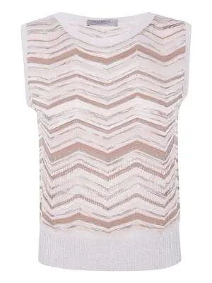 D.EXTERIOR D.EXTERIOR Striped Viscose Top