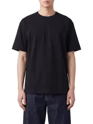 Comme Des Garçons Oversized Cotton T-shirt With Logo - Black