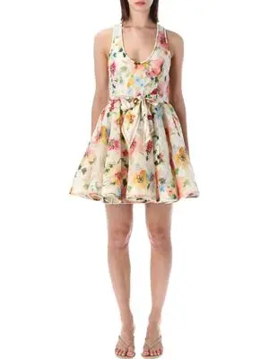 Zimmermann Floral Printed Mini Dress - Multicolor