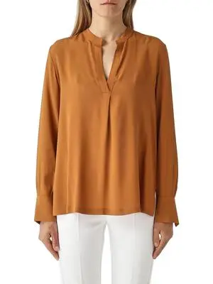 Malìparmi Classic Silk Blend Shirt - Amber