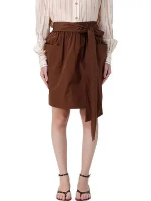 Chloé Bow Detailed Skirt - Brown