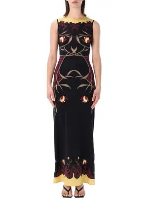 MARINE SERRE Marine Serre Sleeveless Maxi Dress