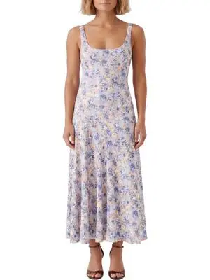 Ulla Johnson Floral Maxi Dress - Blue
