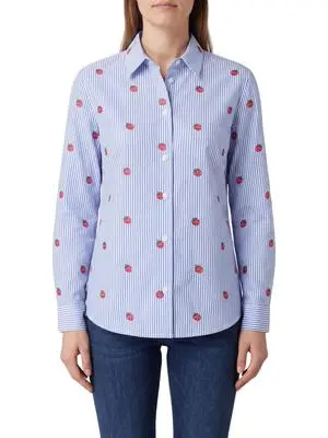 MC2 SAINT BARTH Embroidered Denim Shirt - Fa01