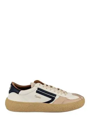 PURAAI Vintage Vegan Leather Sneakers - White 1