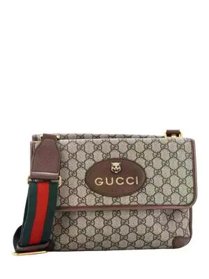 Gucci Gg Coated Canvas Messenger Bag - Brown
