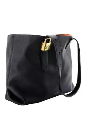 LOUIS VUITTON Low Key Cabas Leather Mm Tote Bag - Black