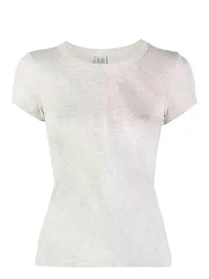 FLORE FLORE FLORE FLORE Heather Grey Organic Cotton T-Shirt