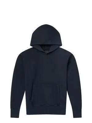 LES TIEN Cotton-jersey Hoodie - Black