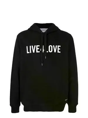 PORTS V Slogan Hoodie - Black