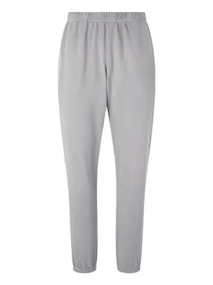 LES TIEN Tapered Cotton-jersey Drawstring Sweatpants - Gray