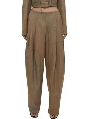 Christopher Esber Plinth Herringbone Trousers - Neutrals
