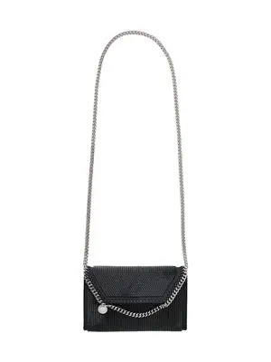 Stella McCartney Falabella Beaded Chain Wallet - Black
