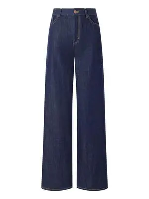 LA LIGNE La Ligne Isadora Wide-Leg Chambray Jeans