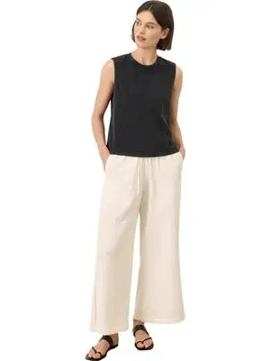 PACT Organic Cotton Vintage Jersey Relaxed Tank - Washed Black