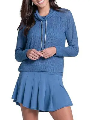 Lucky In Love Chill Day Long Sleeve Top - Blue