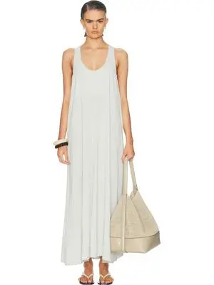 ST. AGNI Sleeveless Maxi Dress - Silver
