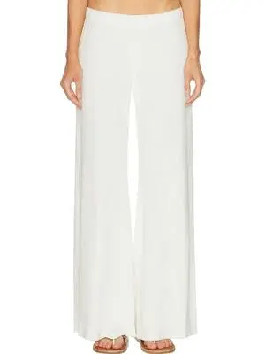 Suzie Kondi Lito Low Rise Terry Flare Pant - Ivory