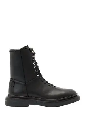 ALLSAINTS AllSaints Escher Lace Up Leather Combat Boots