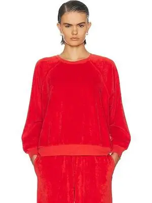 Suzie Kondi Samos Terry Sweatshirt - Cherry