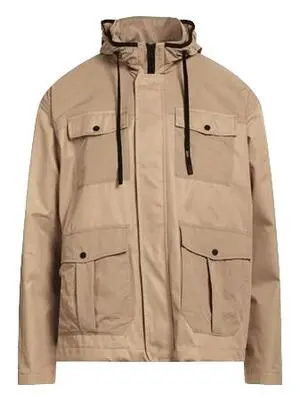 Herno Cotton And Polyamide Hooded Jacket - Beige