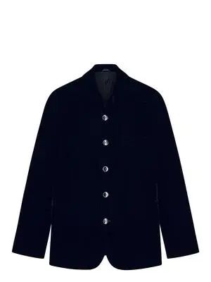 Giorgio Armani Blazer One Shot Stretch Viscose And Cupro Velvet - Black