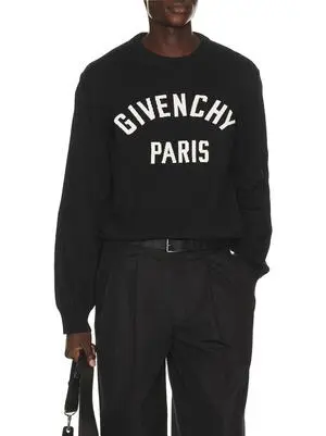 Givenchy Couture Seam Crewneck Sweater - Black