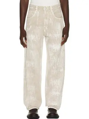 AGOLDE Fusion Jean In Cream - Shell