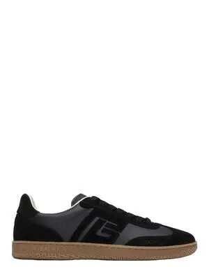 BALMAIN Balmain Swan Leather And Suede Sneakers